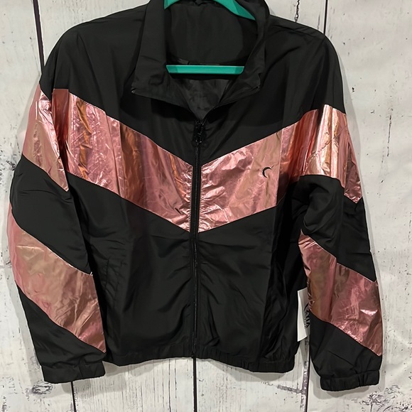 ZYIA | Jackets & Coats | Zyia Active Pink Shine Block Athletic Jacket ...